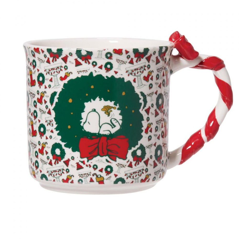 Peanuts Snoopy Wreath Stoneware Mug from Department 56 – Red Rider Leg ...