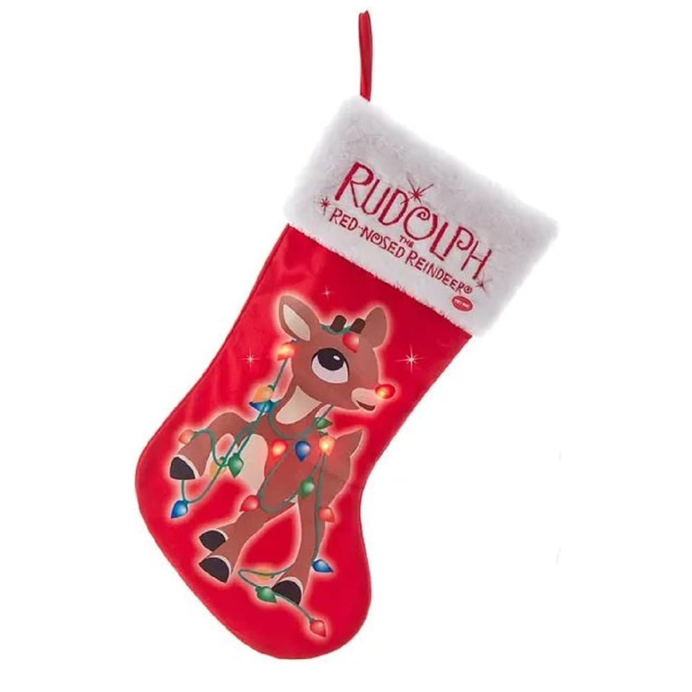 Rudolph The Red Nose Reindeer Battery Operated LightUp Stocking RU7231 ...