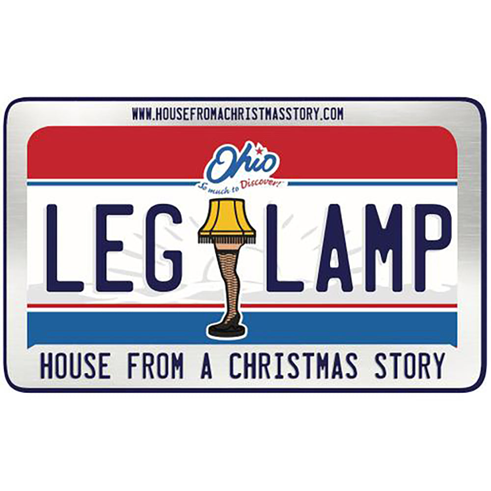 Leg Lamp Ohio License Plate Magnet – Red Rider Leg Lamps