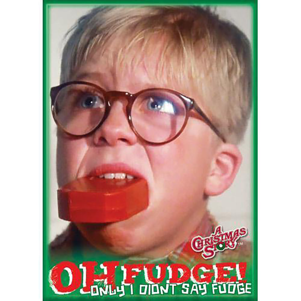 Oh Fudge Magnet from A Christmas Story – Red Rider Leg Lamps