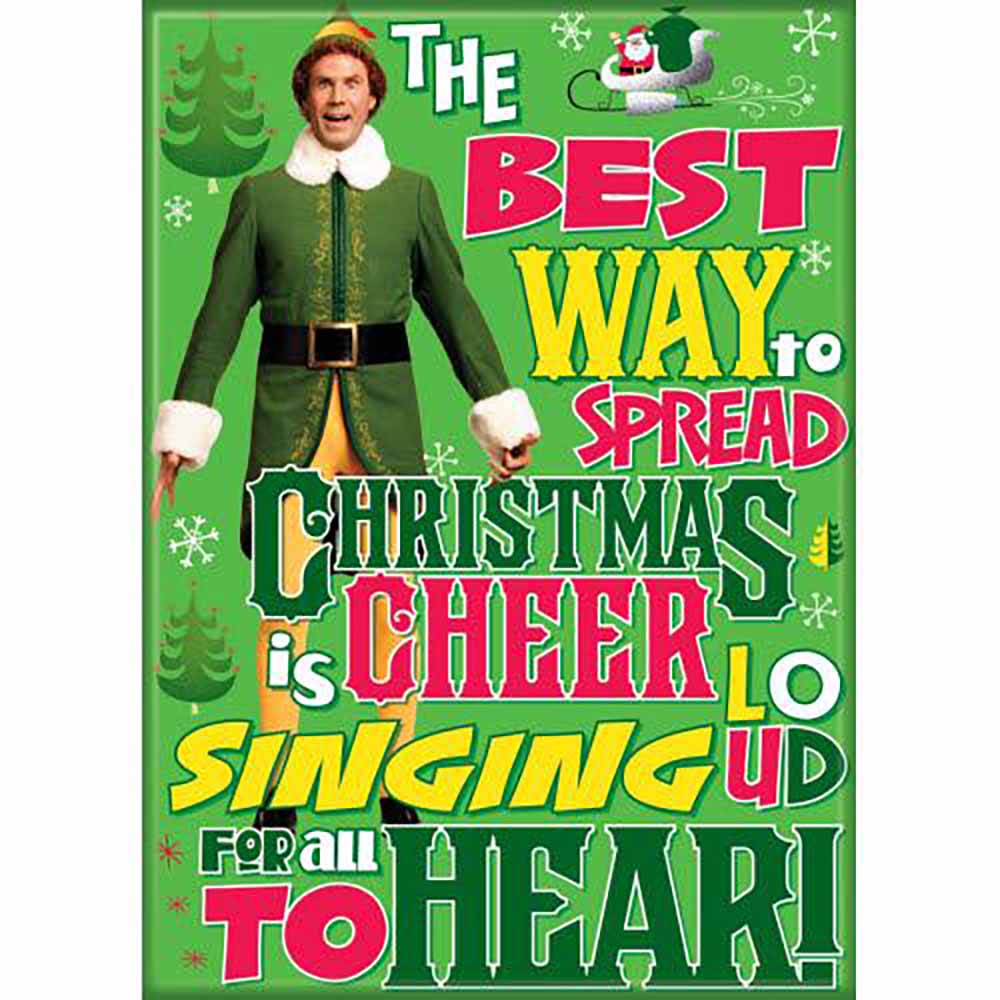 Sing Loud Magnet from Elf the Movie – Red Rider Leg Lamps