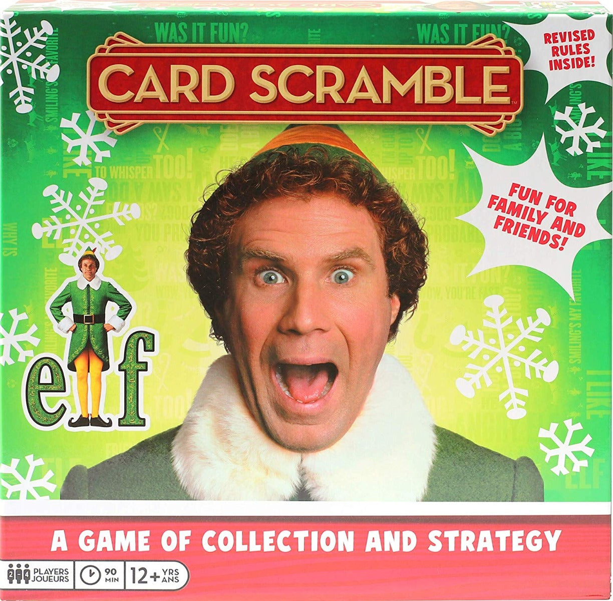 Elf Card Scramble Board Game – Red Rider Leg Lamps