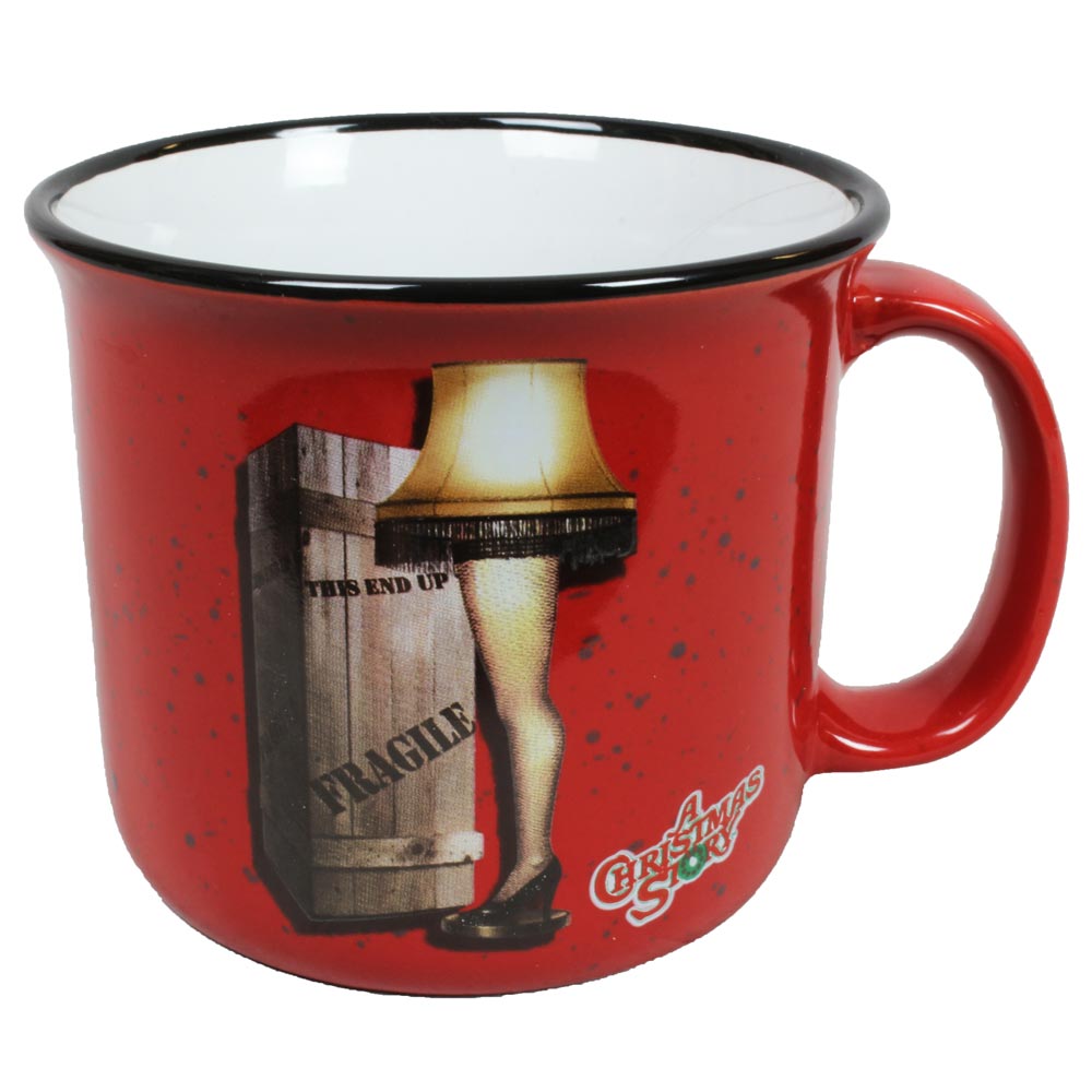 Leg Lamp 14oz Ceramic Camper Mug from A Christmas Story – Red Rider Leg ...